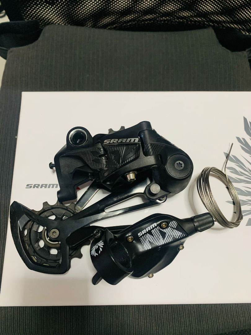 SRAM SX Eagle 12 Speed Long Cage Rear Derailleur & Sram NX Shifter 12 ...