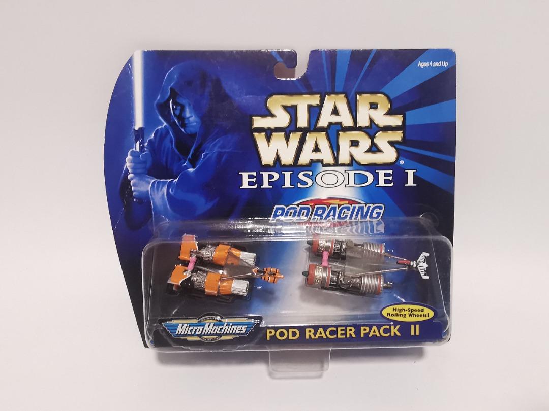Star Wars Episode I Pod Racer pack 2 Racing Diecast Droid Starfighter ...