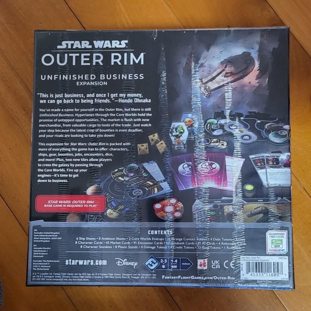 Star Wars Outer Rim: Unfinished Business expansion, 興趣及遊戲, 玩具 & 遊戲類 ...