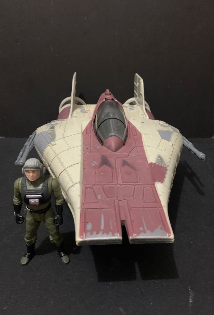 Star Wars Vintage Kenner POTF A-Wing Fighter with Pilot LFL 1997 Mexico ...