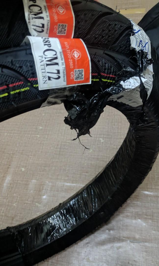 Tayar Tube Camel CM72 satu set depan blakang, Motorbikes on Carousell