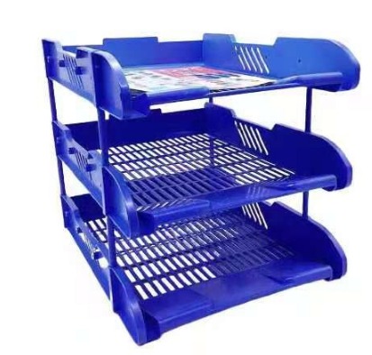 Three-Layer Plastic Desk File Organizer Document Paper Tray, Computers ...