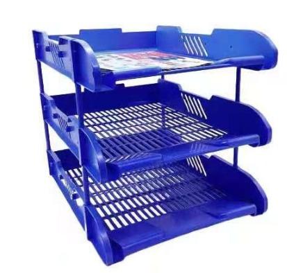 Three-Layer Plastic Desk File Organizer Document Paper Tray, Computers ...