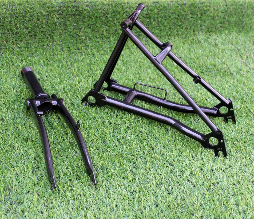 Brompton Titanium 2.0mm Trifold Frame Fork Triangle Rear Fork Parts ...