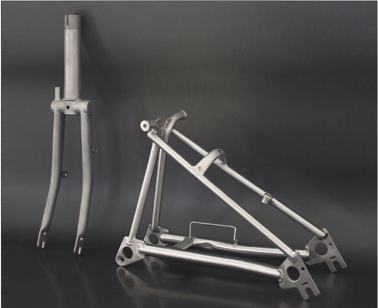 Brompton Titanium 2.0mm Trifold Frame Fork Triangle Rear Fork Parts ...