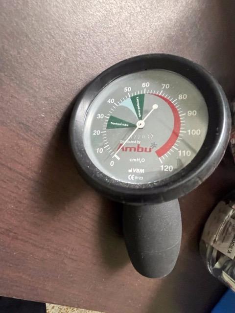 Tracheostomy Cuff Pressure Gauge (Manometer), Health & Nutrition ...