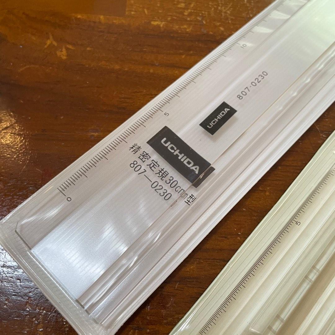 Uchida Drawing Ruler set of 2 professional craftsmen made in Japan ...