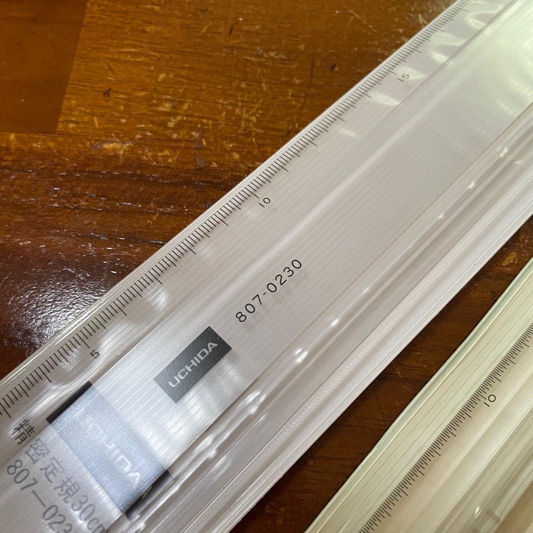Uchida Drawing Ruler set of 2 professional craftsmen made in Japan ...