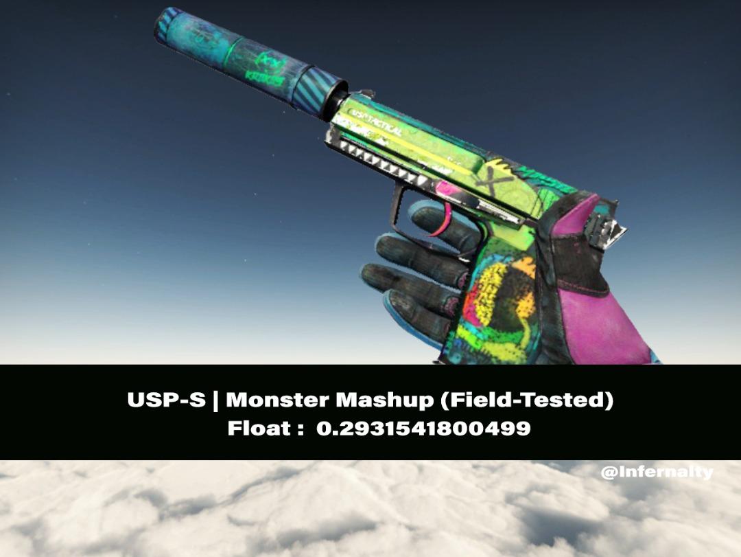 USP-S Monster Mashup FT CSGO SKINS KNIVES, Video Gaming, Gaming ...