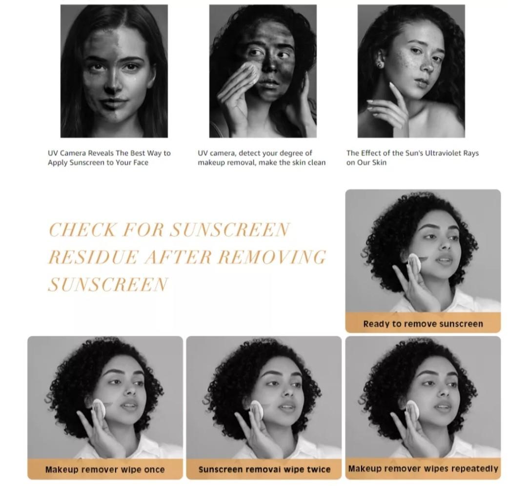 UV Mirror Camera Handheld Compact Portable Sunscreen Check, Mobile ...