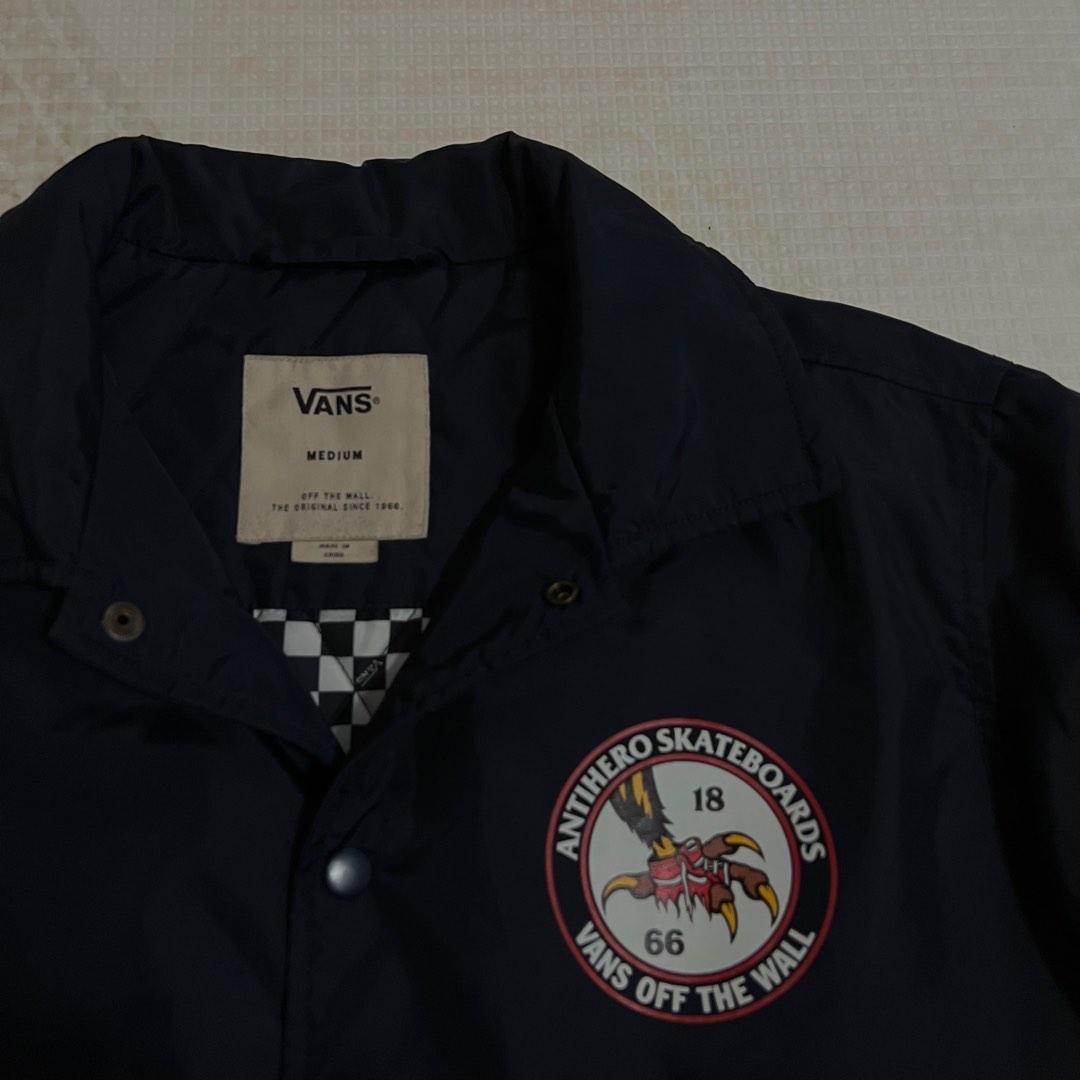 Vans x Antihero Skateboards Coach Jacket (Quilted), Men's Fashion ...
