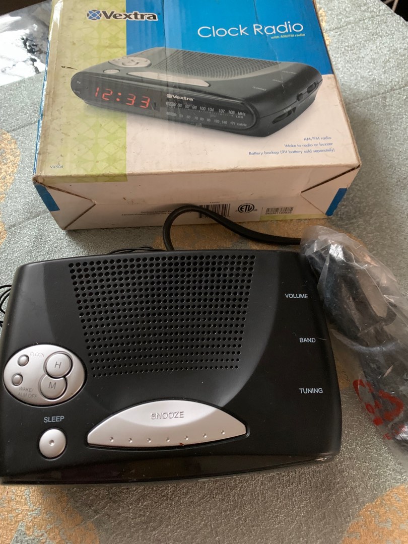 Vextra Clock Radio 110 volts, Furniture & Home Living, Furniture, Other ...