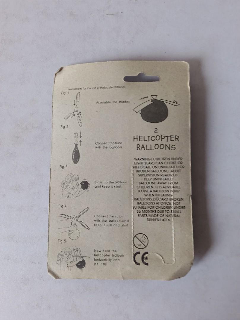 Vintage Balloon Helicopter Whistle Toy., Hobbies & Toys, Toys & Games ...