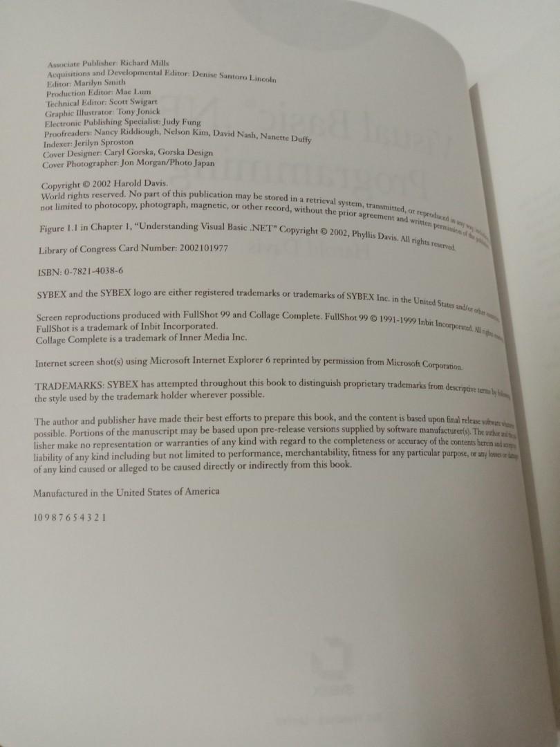 Visual basic.net programming, Hobbies & Toys, Books & Magazines ...