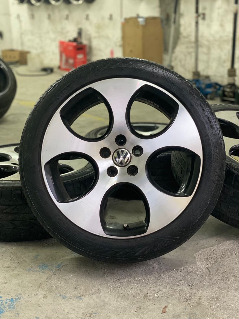 volkswagen polo gti original 17 inch sports rim tyre 70%, Auto ...