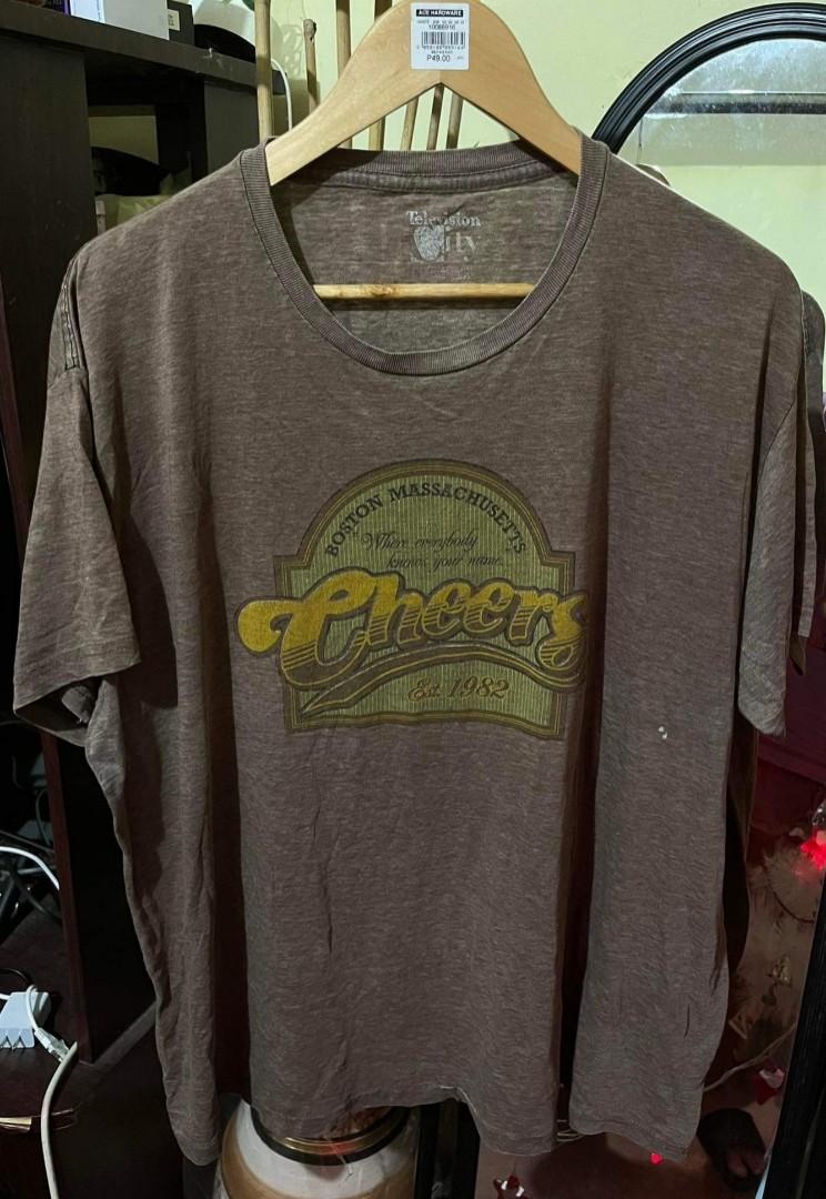 (XXL) TELEVISION CITY Cheers TV series Vintage T-shirt, Men's Fashion ...