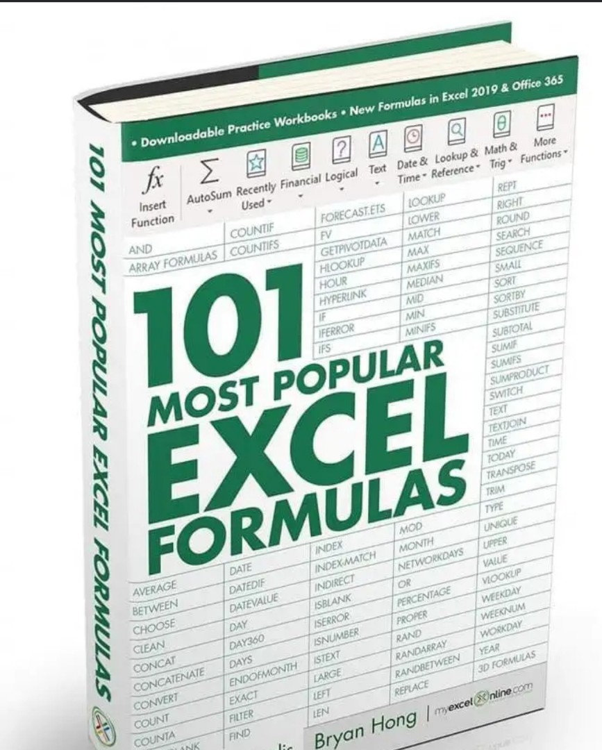 101 most popular excel formulas, Hobbies & Toys, Books & Magazines ...