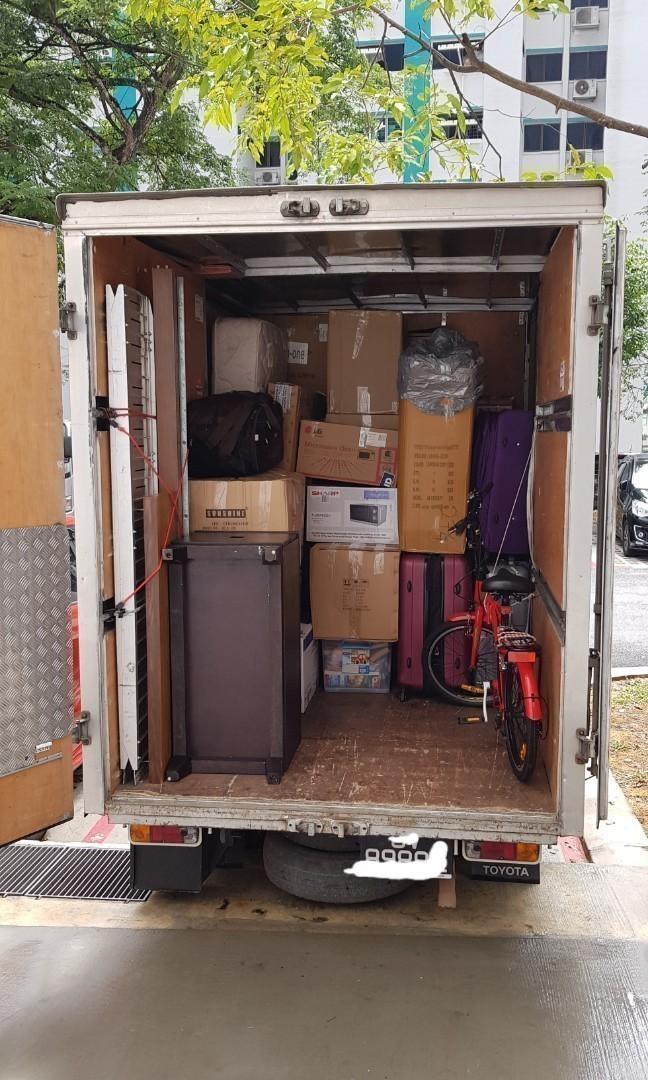 10ft box lorry with truck driver, Home Services, Movers & Delivery ...