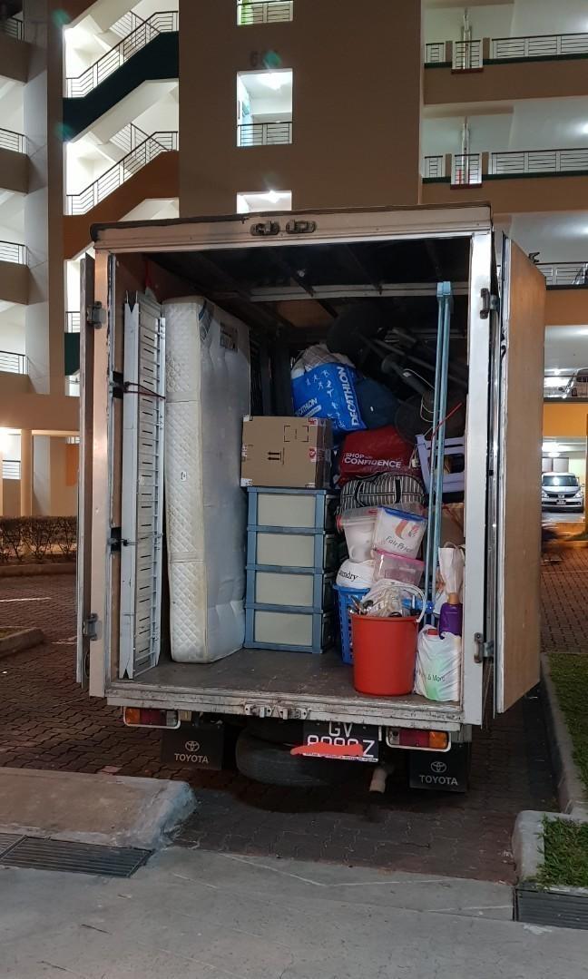 10ft box lorry with truck driver, Home Services, Movers & Delivery ...