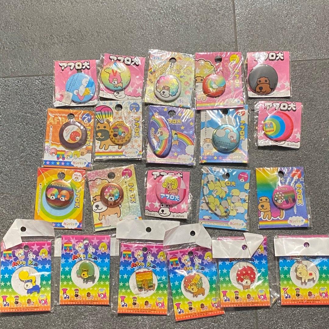 絕版 Afro Ken 爆炸狗 多款襟章 Pins, 興趣及遊戲, 收藏品及紀念品, 郵票及印刷品 - Carousell