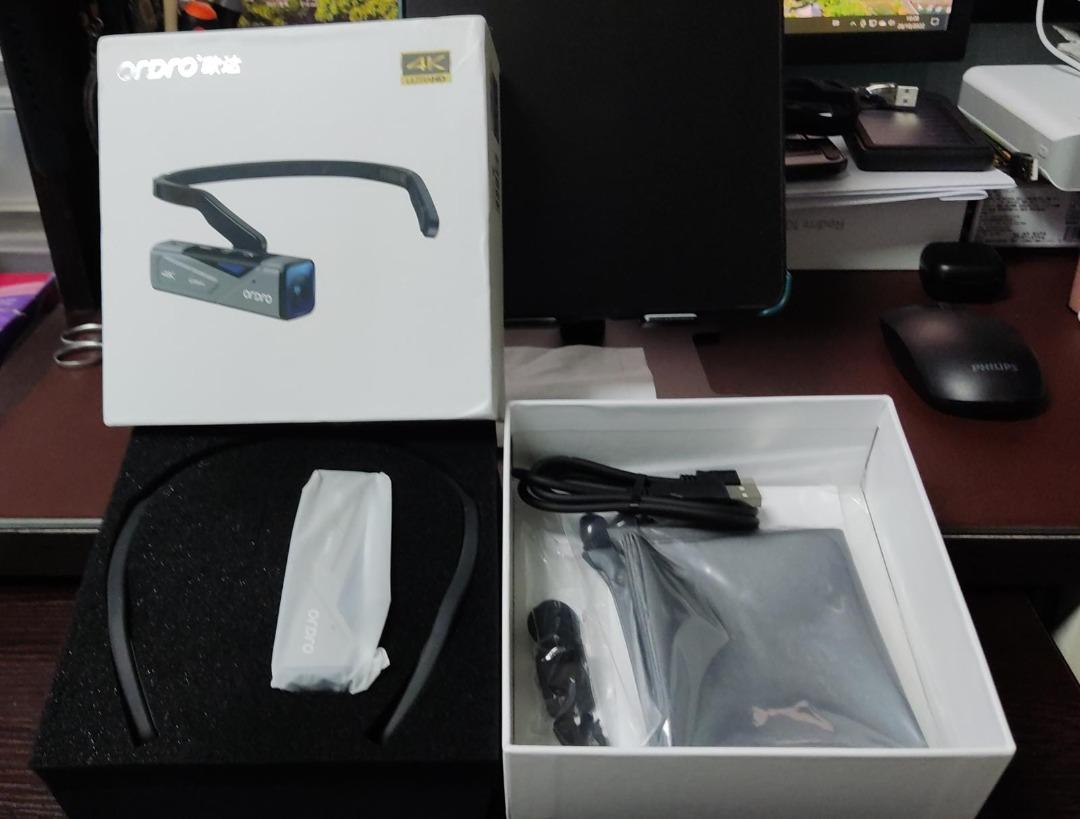 50%Off 超低價 Ordro EP7 4K 免手持頭戴式攝影機,60FPS Vlog 攝影機,2 軸穩定器,Wi-Fi 應用程式控制 ...