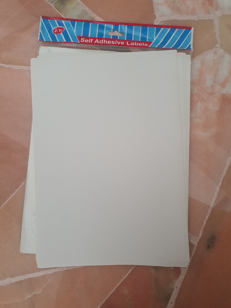 A4 self adhesive label stickers, printing stickers, writing strickers ...
