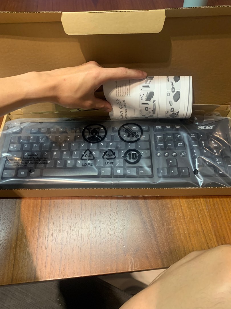 Acer wired keyboard, Computers & Tech, Parts & Accessories, Computer Keyboard on Carousell