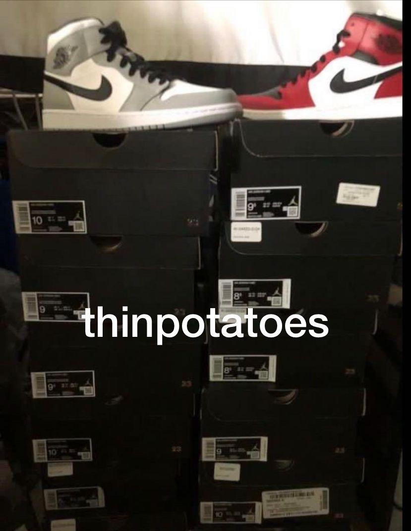 Air Jordan 1 Mid OG Smoke Grey, Men's Fashion, Footwear, Sneakers on ...