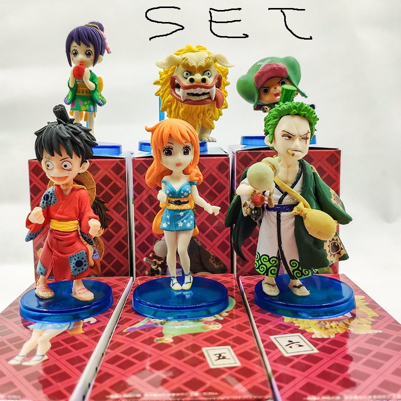 Anime One Piece Luffy zoro Usopp Nami chopper action figure PVC model ...