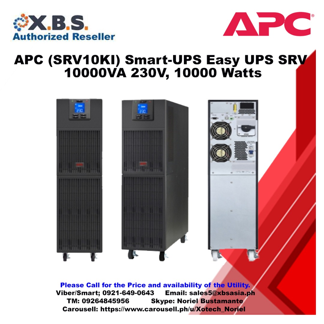 APC (SRV10KI) Smart-UPS 10000VA 230V, 10000 Watts, Computers & Tech ...