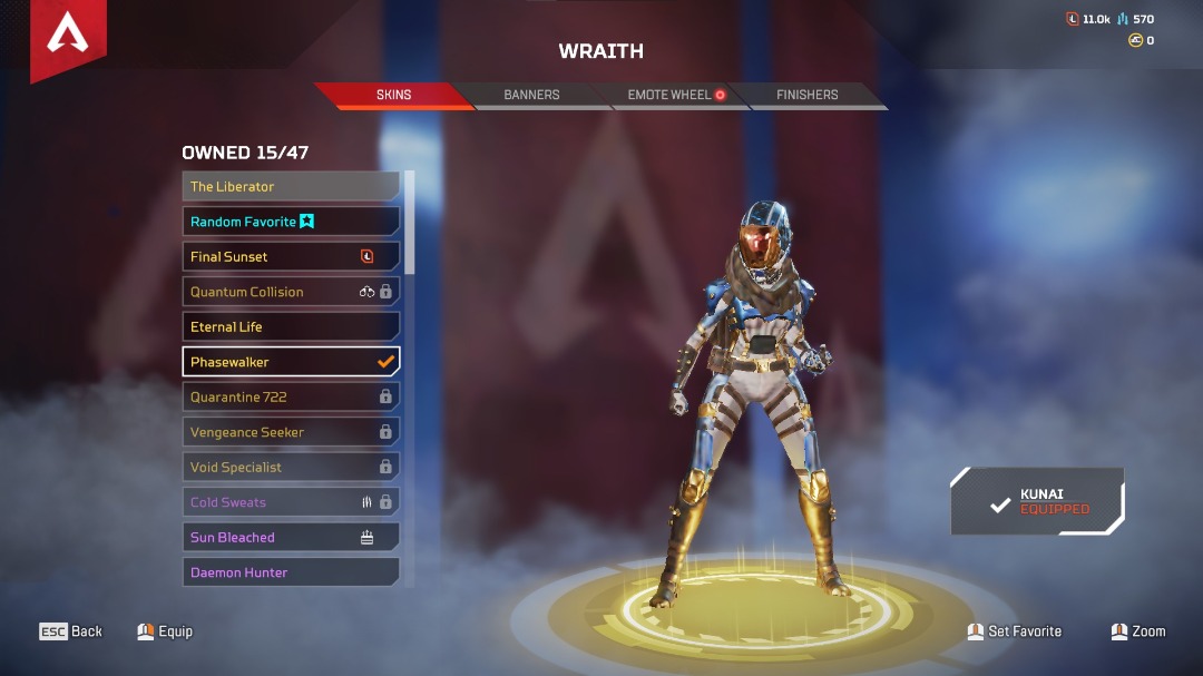 Apex Legends Account with Wraith Kunai and Lifeline Shockstick, Video ...