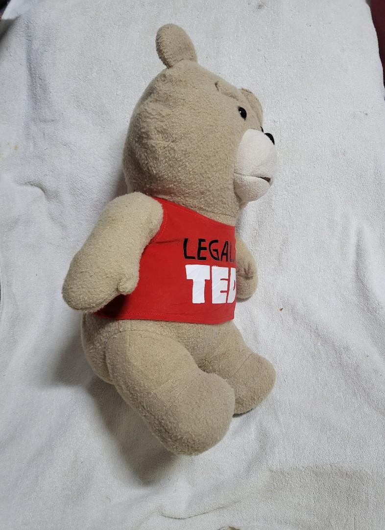 Authentic Large (Big) 20 inch Legalize Ted Teddy Bear Plush Soft Toy ...