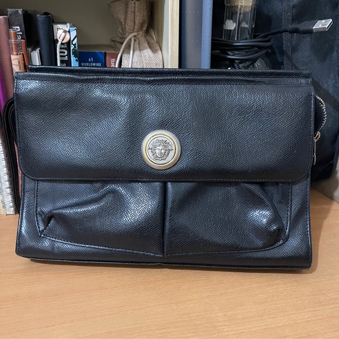 RUSH Authentic Versace Clutch Bag, Luxury, Bags & Wallets on Carousell