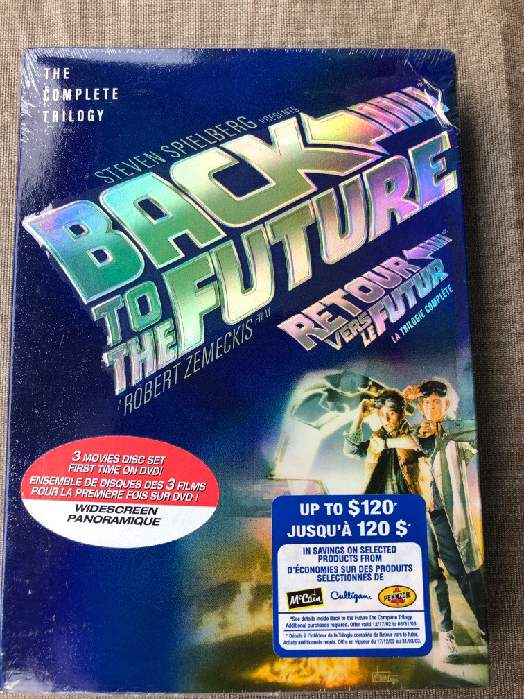 Back To The Future Trilogy DvDs, Hobbies & Toys, Music & Media, CDs ...