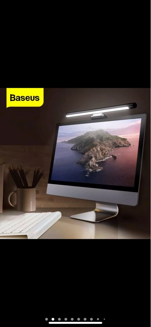 Baseus computer monitor light- adjustable LED screen reading light ...