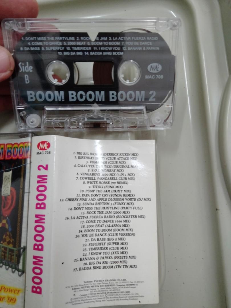 Boom Boom Boom 2 cassette, Hobbies & Toys, Music & Media, CDs & DVDs on ...