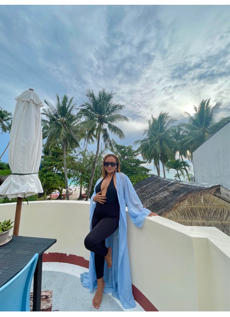 Bridal robe / beach bikini robe cover-up / kimono, Women's Fashion ...