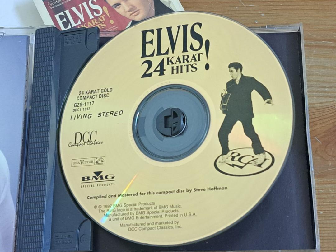 CD ELVIS 24 Karat Hits DCC 發燒錄製 24K Gold 首批金碟 Limited Edition From The ...