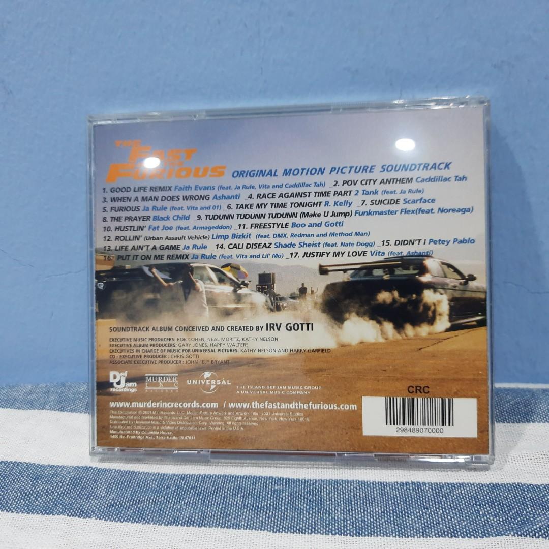 (CD) The Fast And The Furious (Original Motion Picture Soundtrack ...