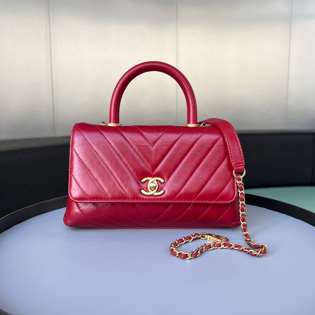 Chanel Coco Handle Small, Luxury, Bags & Wallets on Carousell