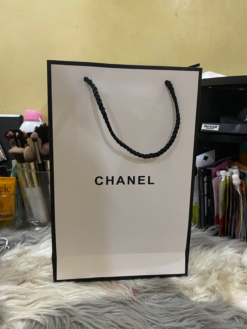 Chanel paper bag, Luxury, Bags & Wallets on Carousell