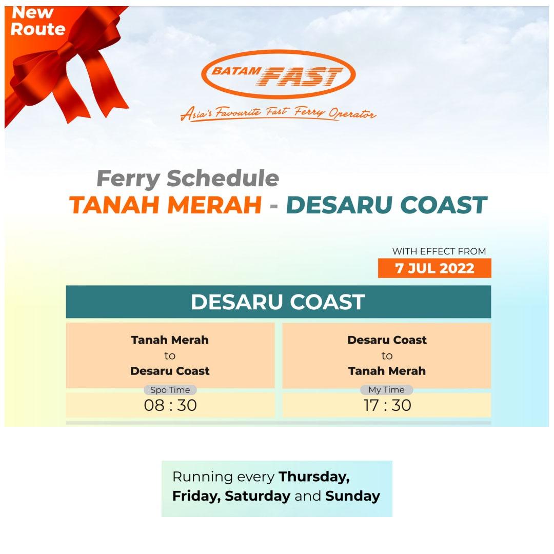 CHEAP Batam Fast Ferry Ticket to Desaru , Tickets & Vouchers, Local ...