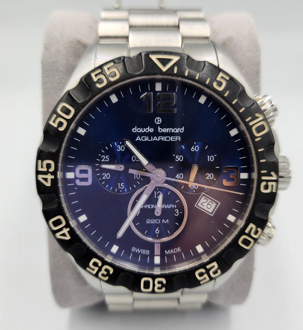 Claude Bernard Aquarider Swiss Made Chronograph Men's Olympic Diver ...