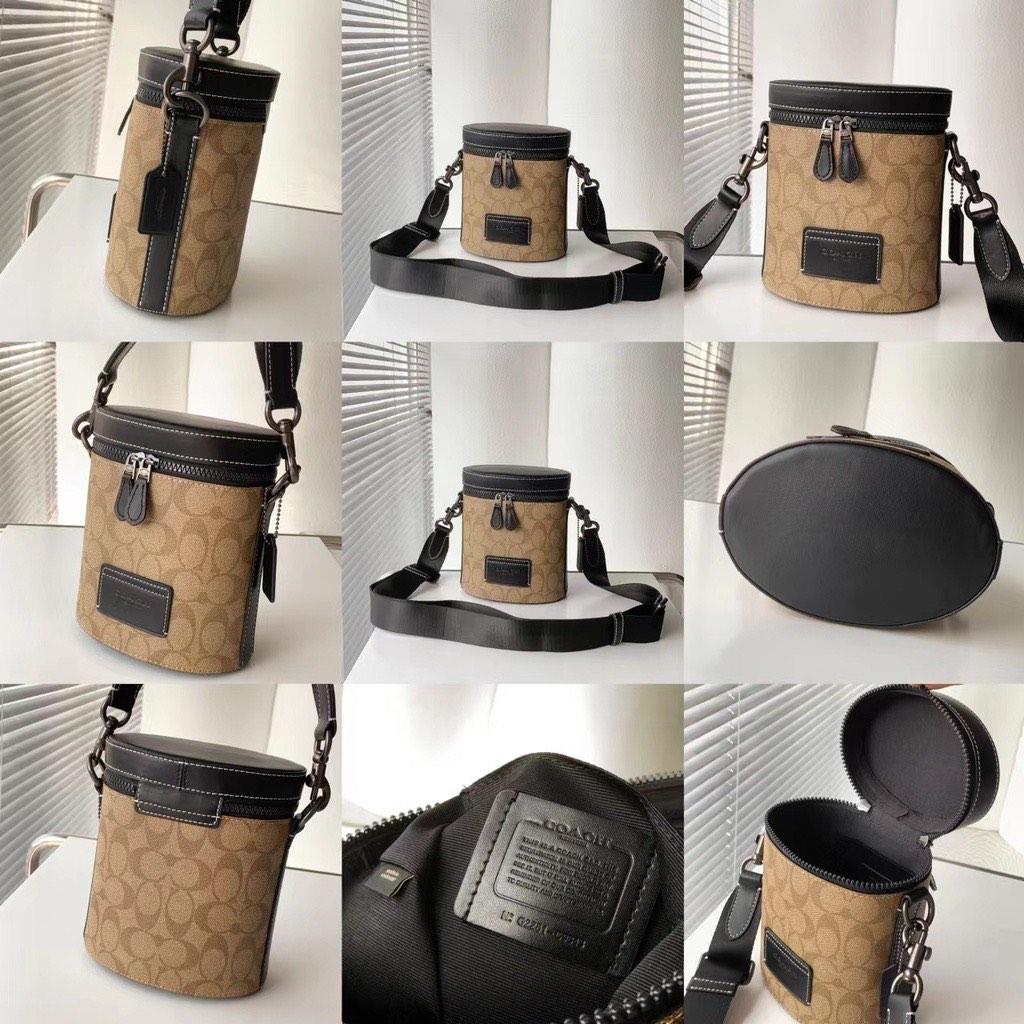 Coach Barrel Crossbody in Signature Canvas, Men's Fashion, Bags, Sling ...