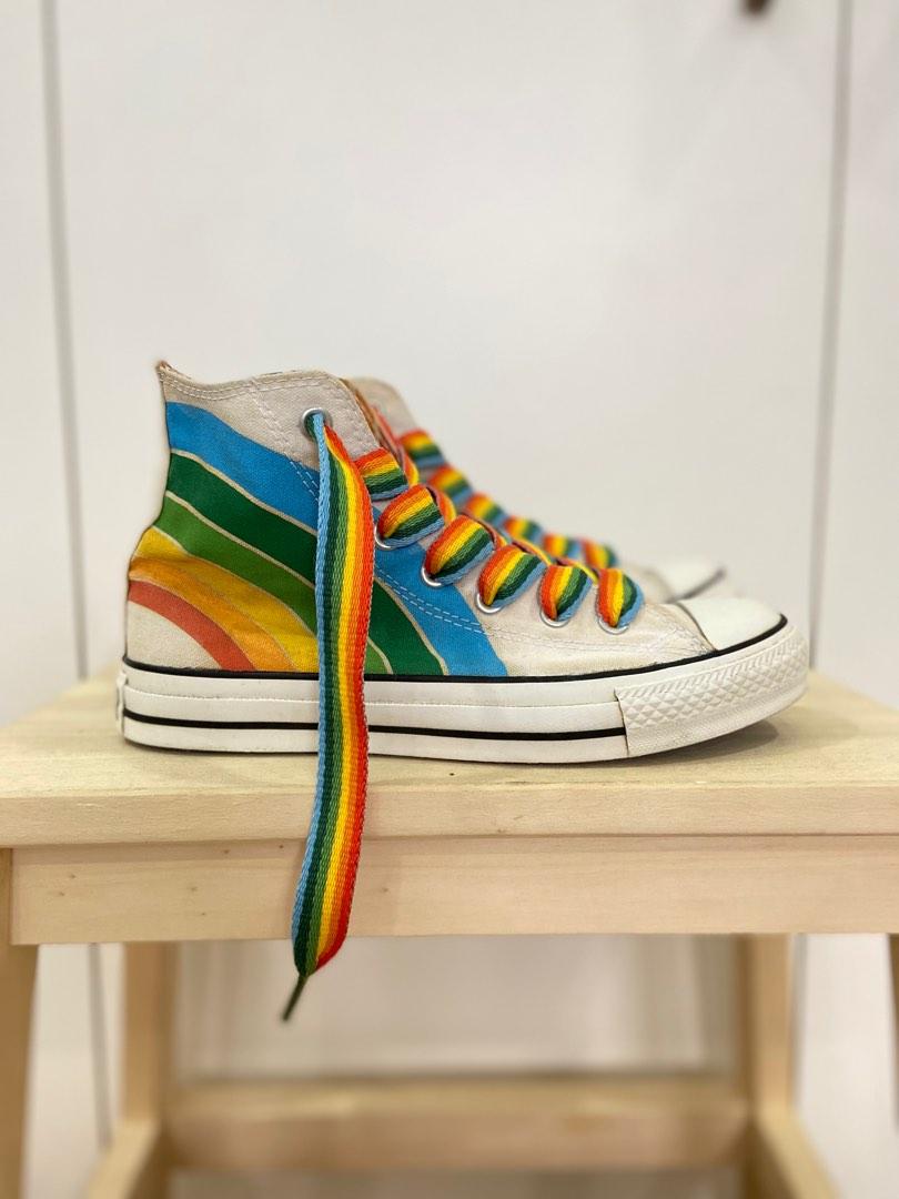 Converse Chuck Taylor All Star Rainbow High-Top Sneakers with Rainbow ...
