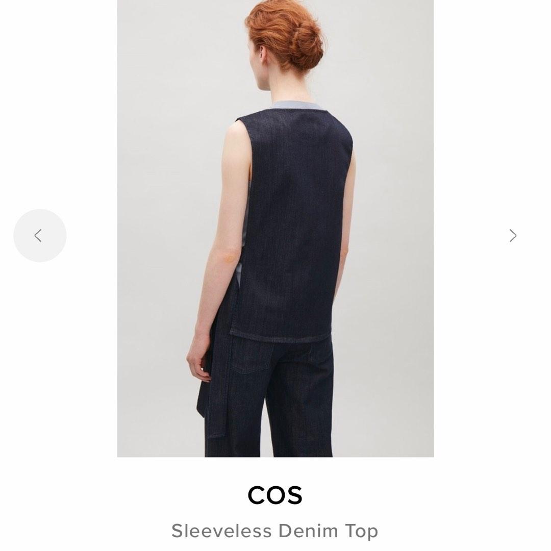 COS denim tie top, Women's Fashion, Tops, Sleeveless on Carousell