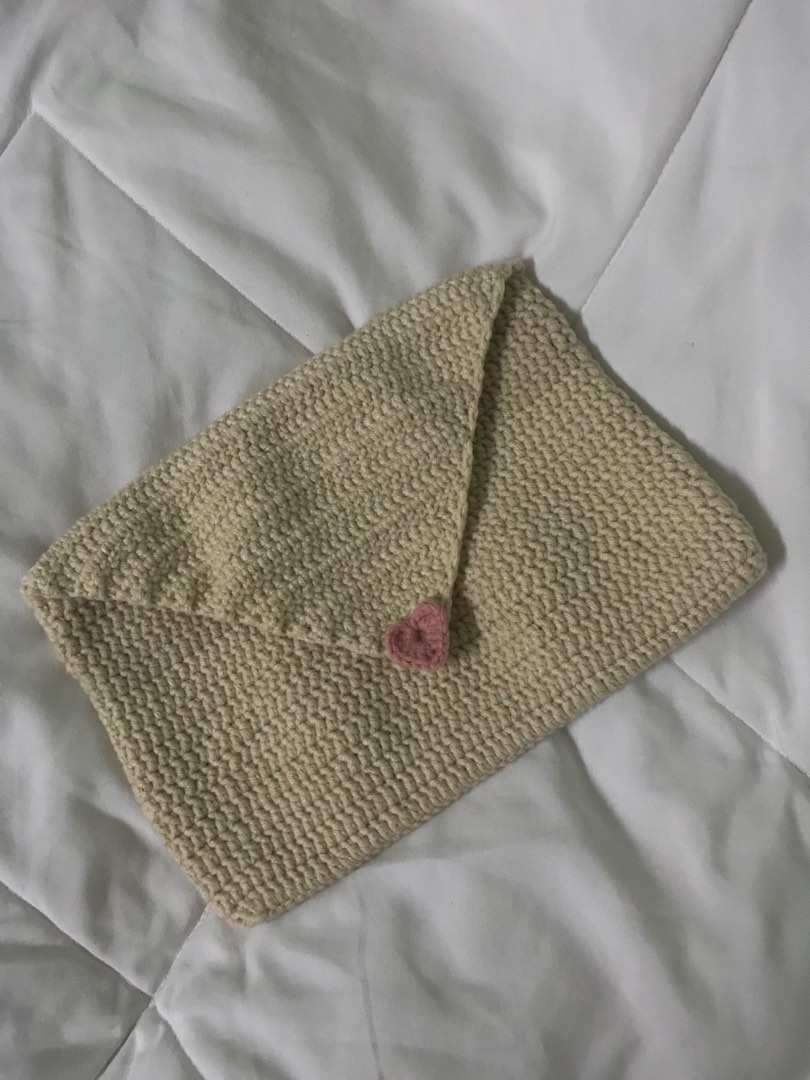 Custom Love Letter Book Sleeve Cover Heart Shape Crochet, Hobbies ...