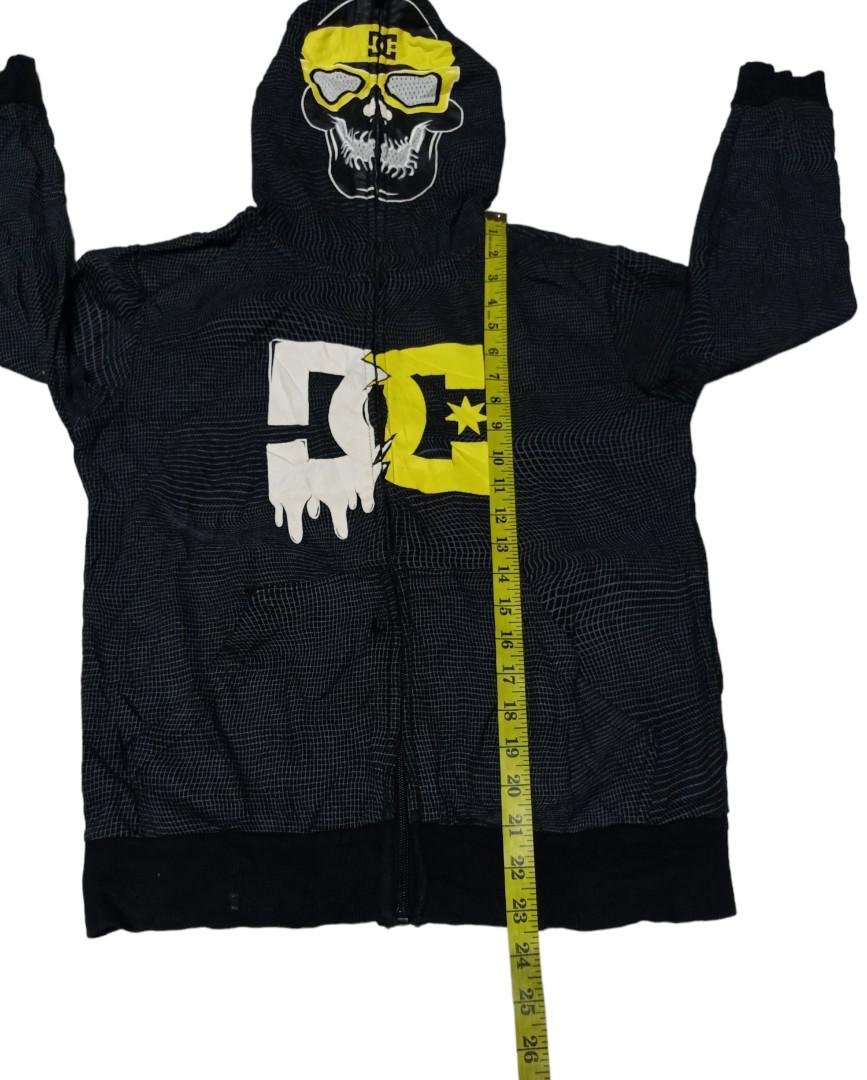 Dc Skull Face Full Zipper Hoodie, Men's Fashion, Tops & Sets, Hoodies ...