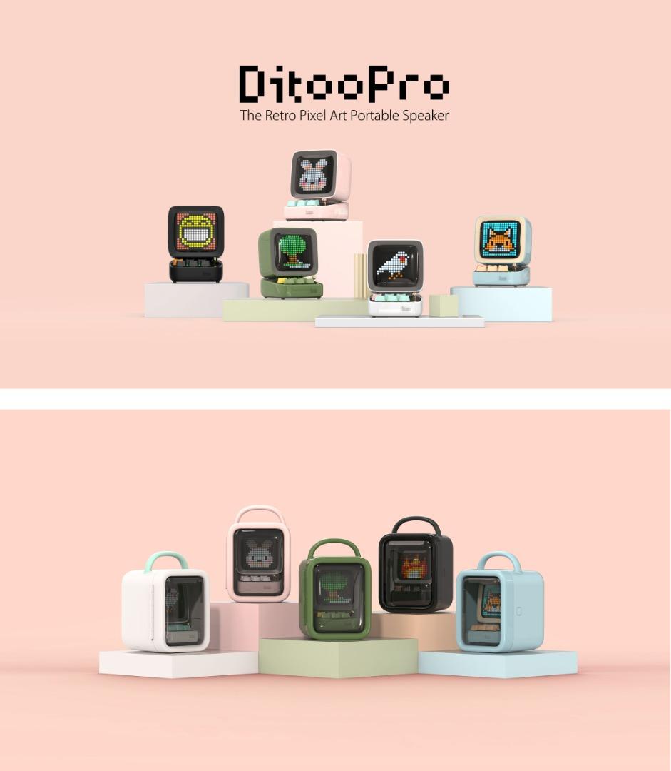 (Ditoo Pro) Divoom Ditoo Pro Pixel Art Gaming Portable Bluetooth ...