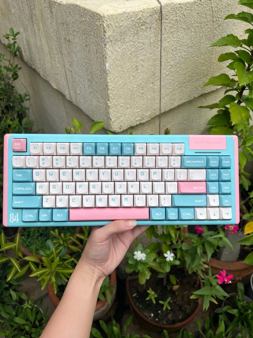 Dustsilver Blue Pink Milkshake Mechanical Keyboard, Computers & Tech ...